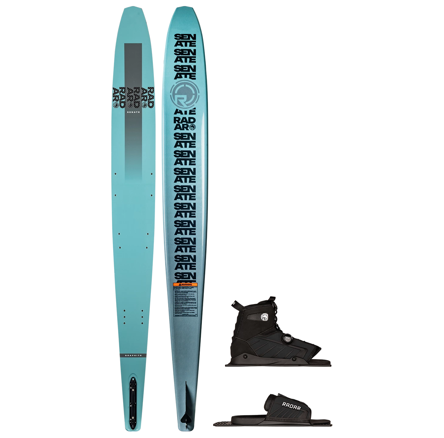 Radar Senate Graphite Waterski With Vector Boa XL and Boa ARTP Binding – Racers Edge NZ